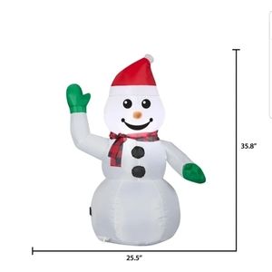 Holiday | 3ft Tall Snowman Car Buddy Airblown Inflatable Christmas ...